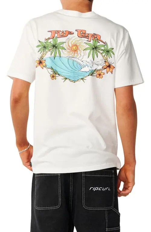 Rip Curl Hazed & Tubed Graphic T-shirt - Bone