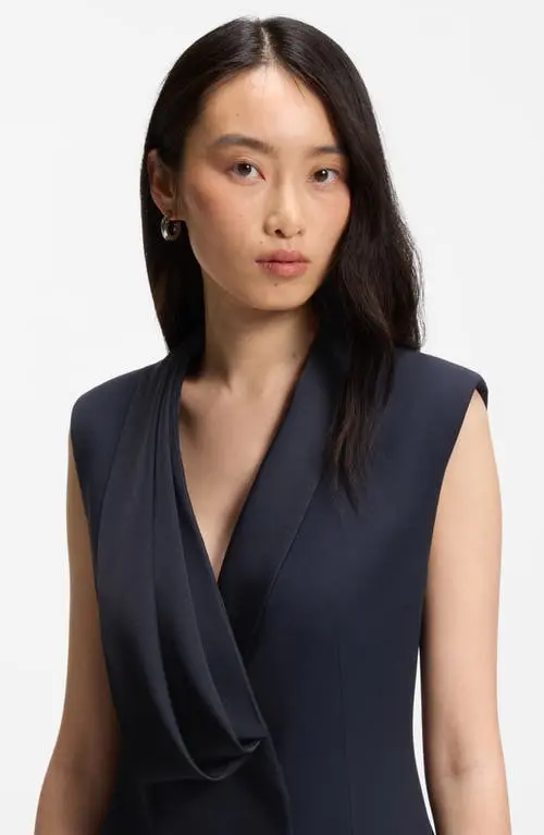 BOSS Danjanal Sleeveless Tuxedo Minidress