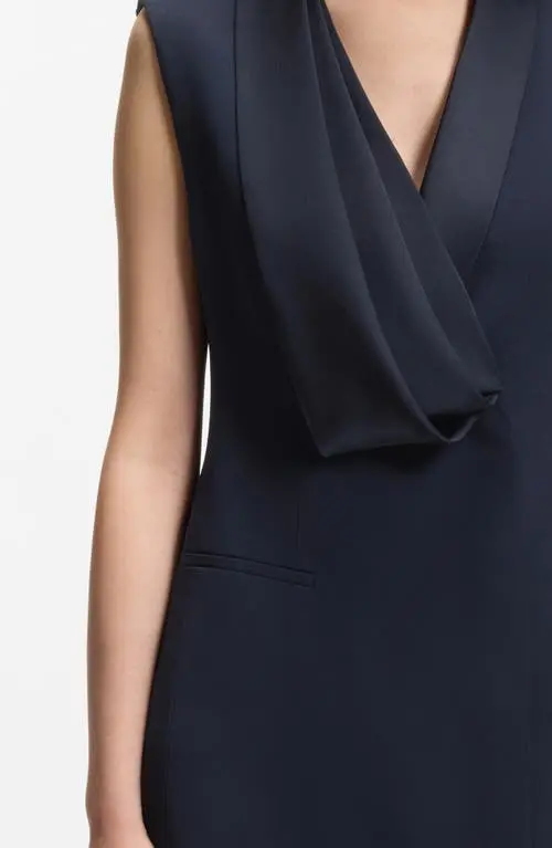 BOSS Danjanal Sleeveless Tuxedo Minidress