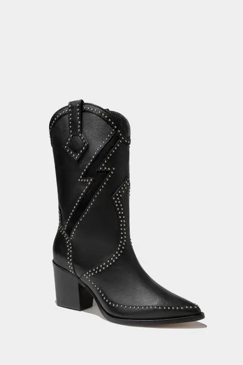 DANTE Fashion Leather Boots Fred B - Black