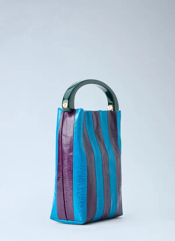 Dries Van Noten Striped Handle Handbag