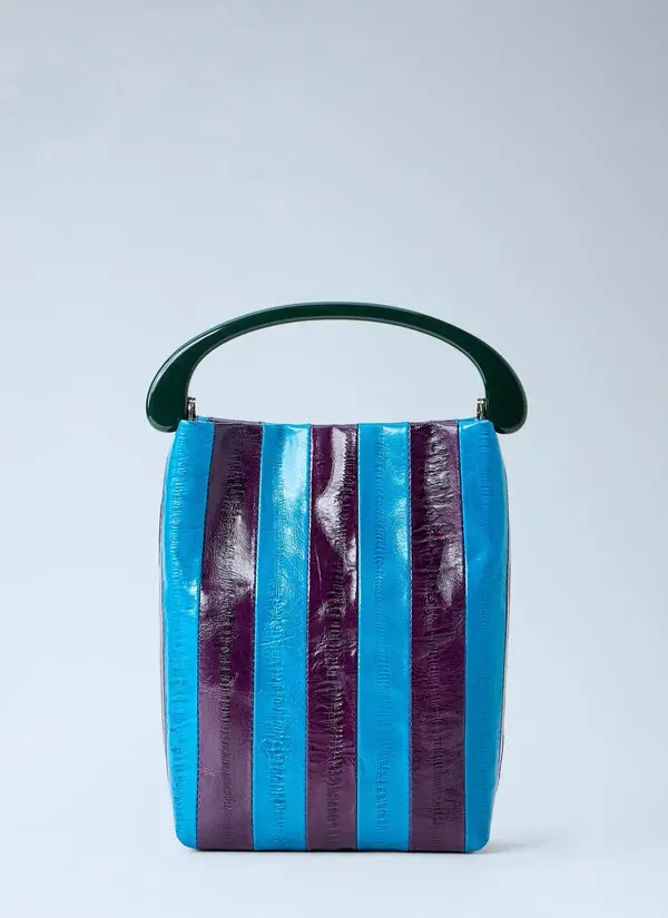 Dries Van Noten Striped Handle Handbag