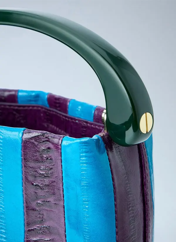 Dries Van Noten Striped Handle Handbag