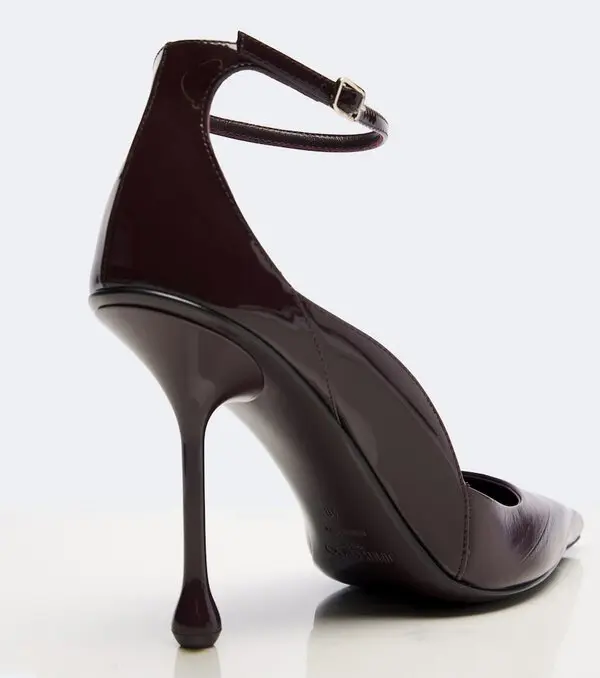 JIMMY CHOO Quinci Leather Pumps With Buckle-fastening Ankle Strap