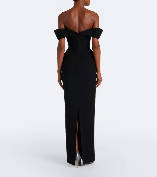 Rachel Gilbert Oscar Off-the-shoulder Corset Gown
