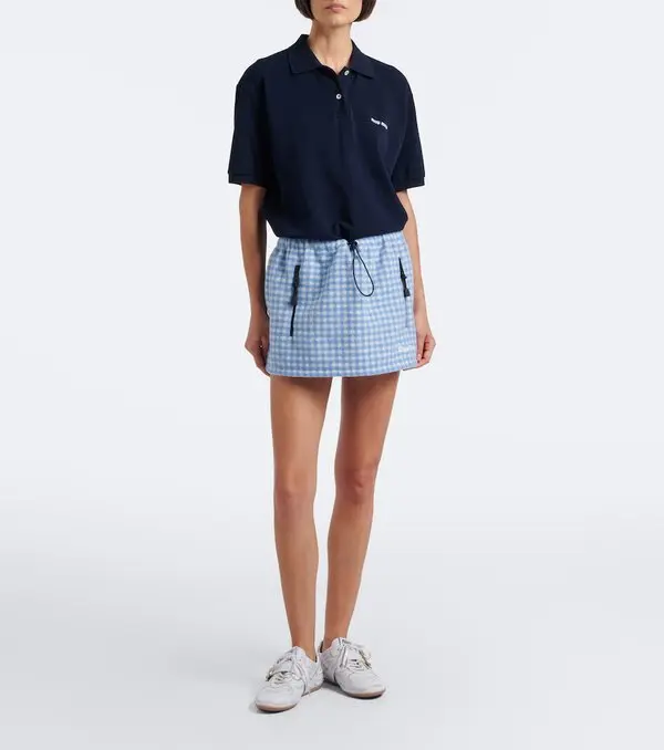 Miu Miu Gingham Miniskirt