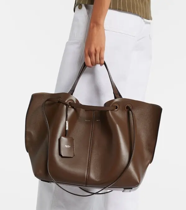 Max Mara Leather Tote Bag