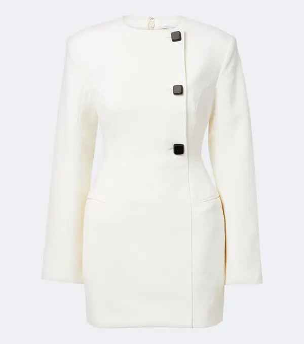 Rachel Gilbert Finley Wool-blend Minidress - White