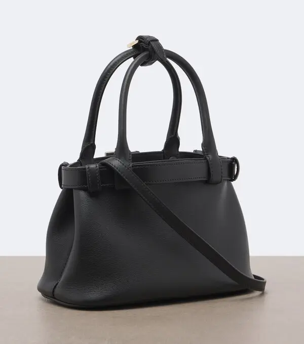 Prada Small Leather Top-handle Bag - Black