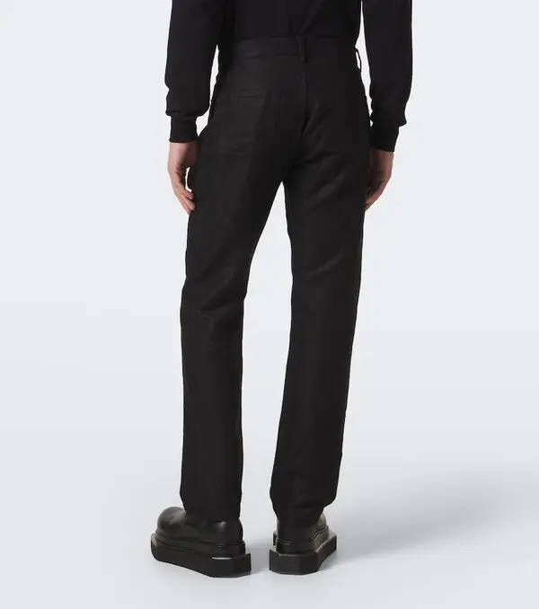 Rick Owens Kurdt Ramie And Cotton Straight Pants