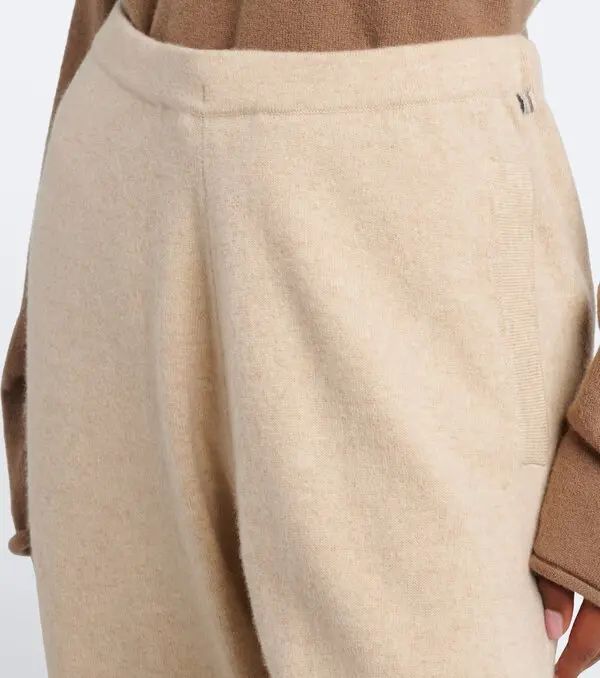 Extreme Cashmere N°479 Runaway Cashmere-blend Straight Pants