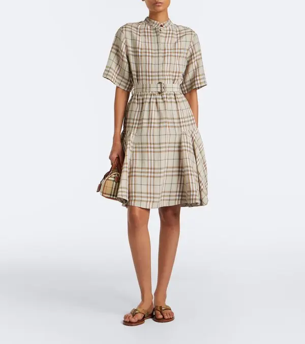 Burberry Check Belted Minidress