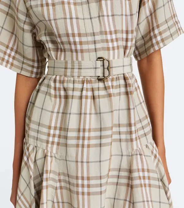 Burberry Check Belted Minidress