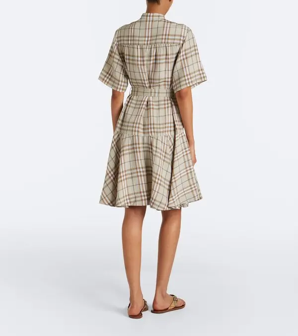 Burberry Check Belted Minidress