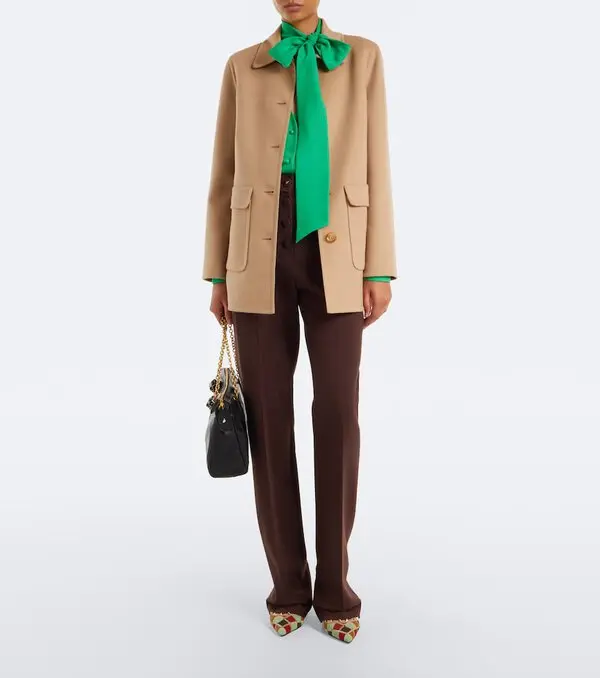 Valentino Garavani Vlogo Wool And Cashmere Jacket