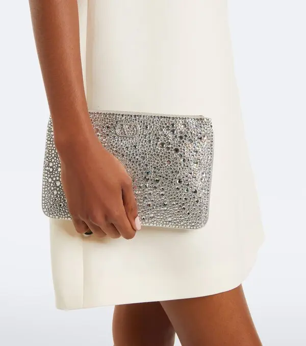 Valentino Garavani Vlogo Swarovski®-embellished Pouch