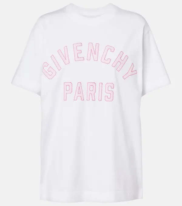 Givenchy Embroidered Cotton T-shirt