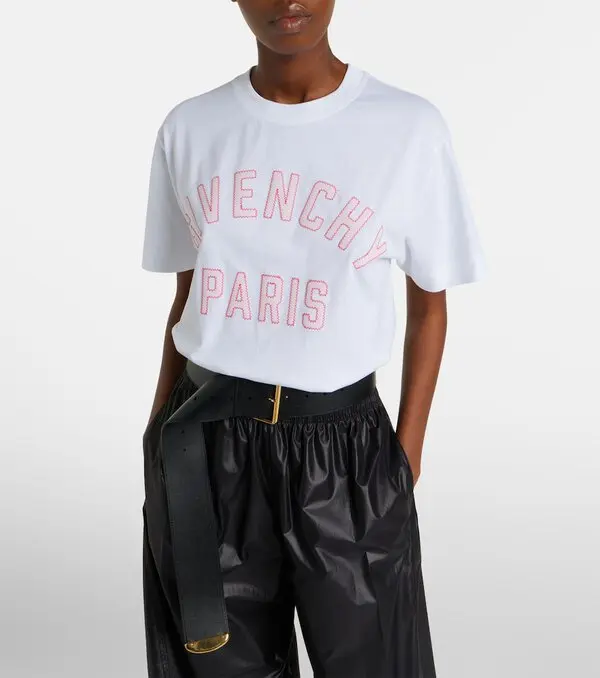 Givenchy Embroidered Cotton T-shirt