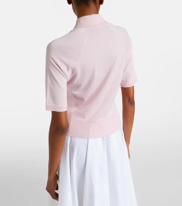 Givenchy Cotton And Silk Polo Shirt - Pink