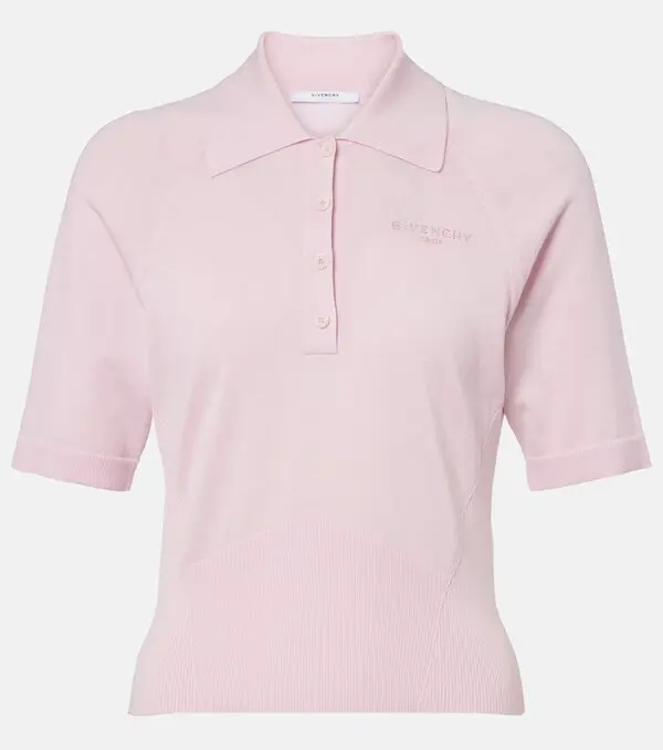 Givenchy Cotton And Silk Polo Shirt