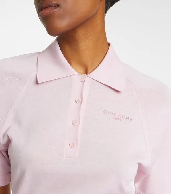Givenchy Cotton And Silk Polo Shirt