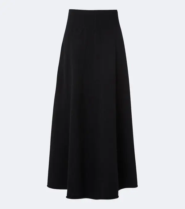 Extreme Cashmere Maxi Skirt - Black