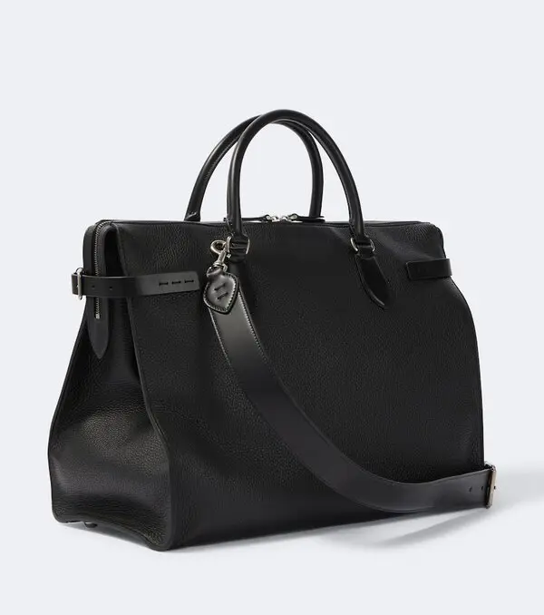 Valentino Garavani Vlogo Leather Briefcase