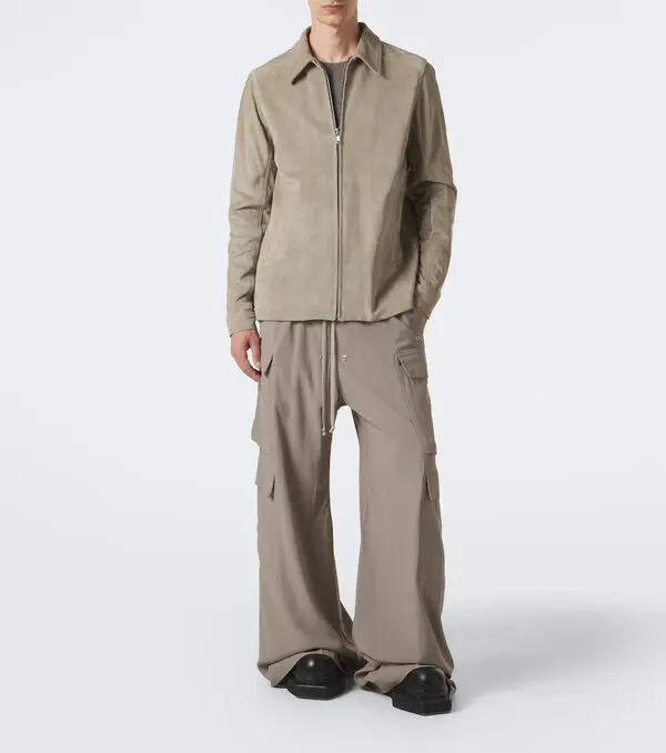 Rick Owens Brad Suede Jacket - Beige