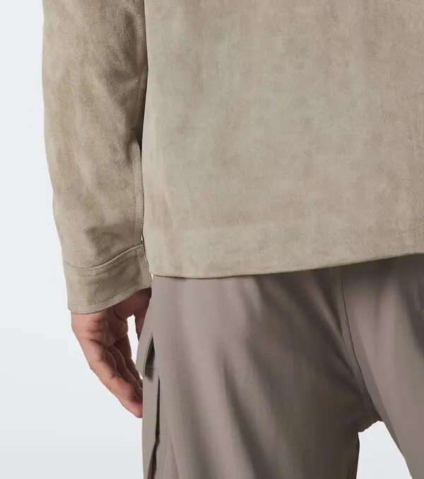 Rick Owens Brad Suede Jacket - Beige