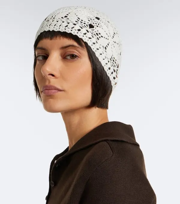 Magda Butrym Crochet Cotton Beanie