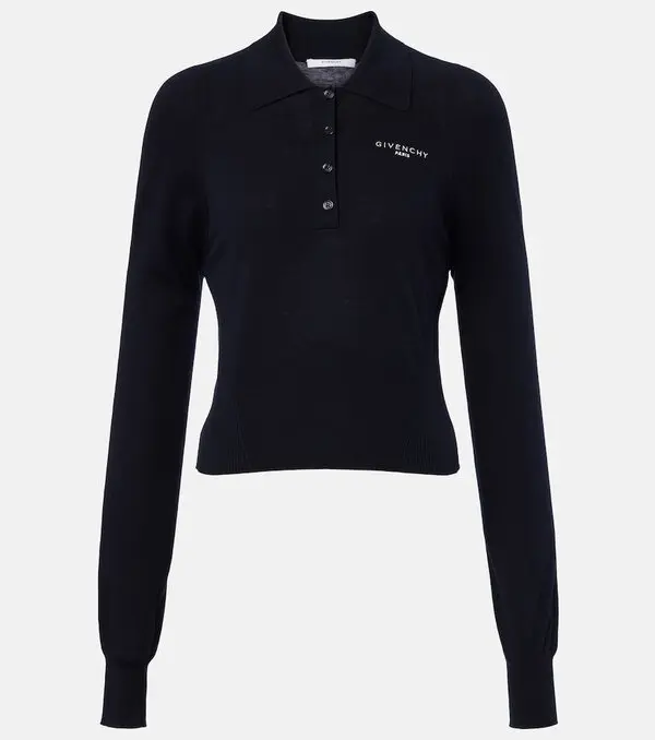 Givenchy Cotton And Silk Polo Sweater