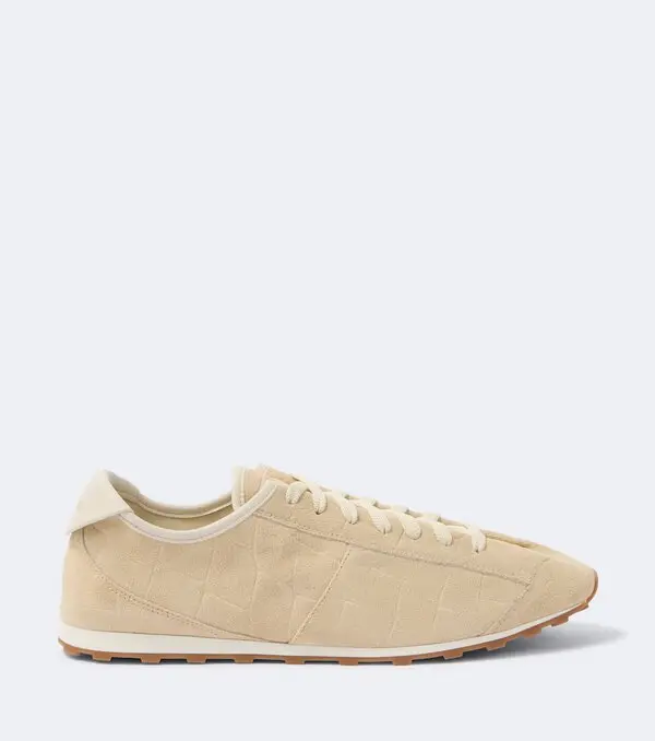 Jacquemus Tennis Croc-effect Suede Sneakers