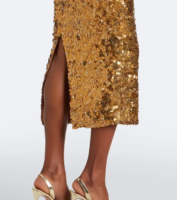Rachel Gilbert Karter Sequined Cocktail Dress