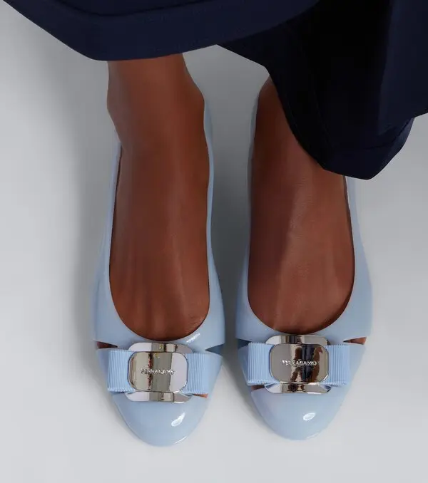 FERRAGAMO Nara Ballet Flats - Blue