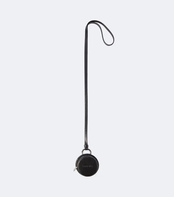 LEMAIRE Leather Necklace - Black