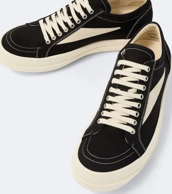 Rick Owens Canvas Sneakers - Black
