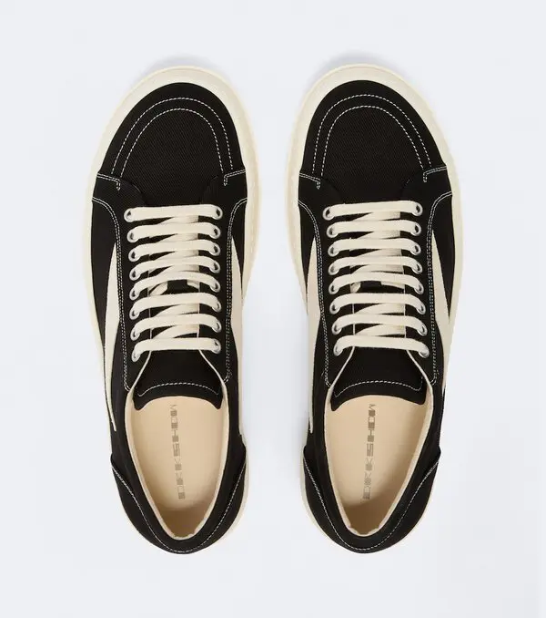 Rick Owens Canvas Sneakers - Black