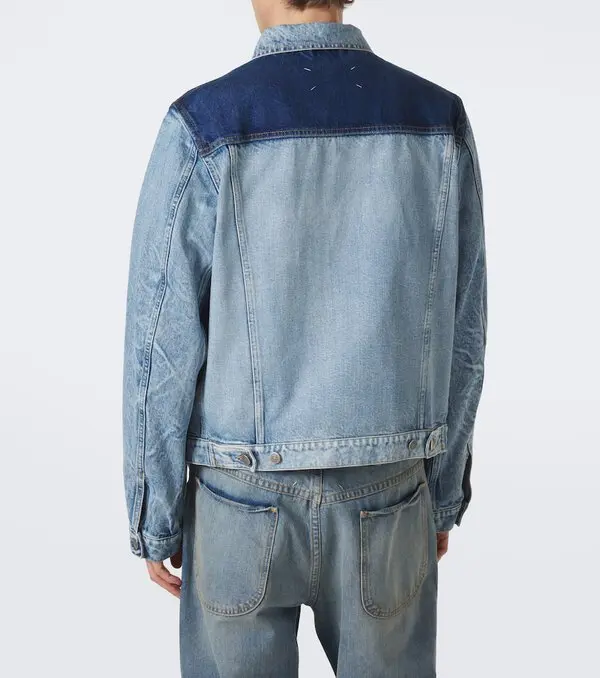 MAISON MARGIELA Patchwork Denim Trucker Jacket