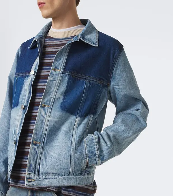 MAISON MARGIELA Patchwork Denim Trucker Jacket