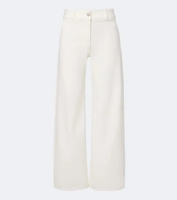 NILI LOTAN Megan Wide-leg Jeans - White