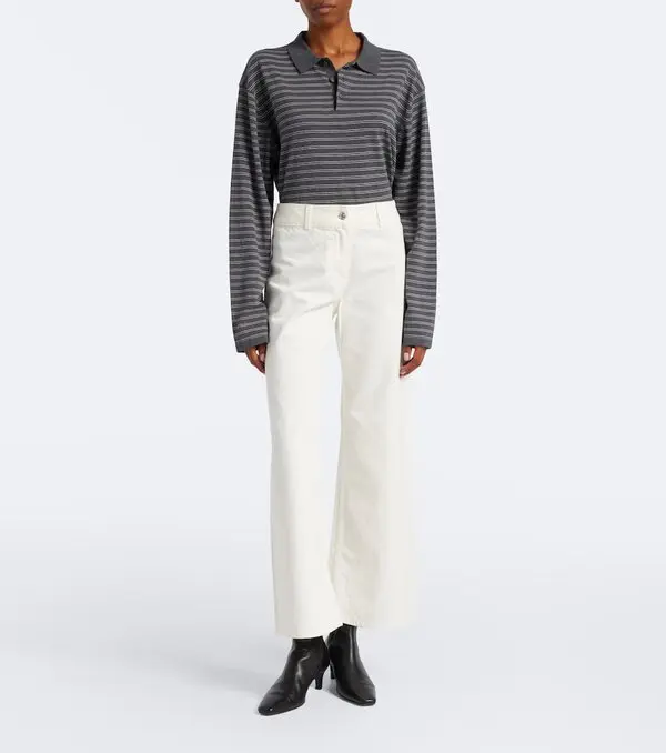 NILI LOTAN Megan Wide-leg Jeans - White