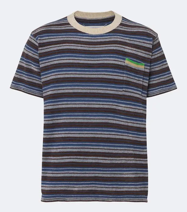 MAISON MARGIELA Knitted Striped T-shirt - Multicoloured