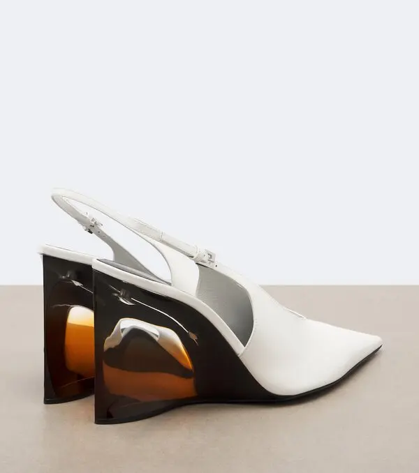 Alaïa Pointed Toe Wedge Pumps