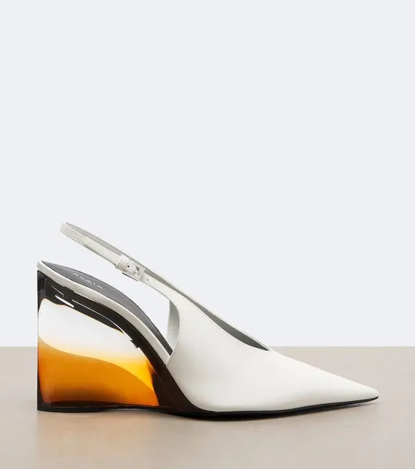 Alaïa Pointed Toe Wedge Pumps