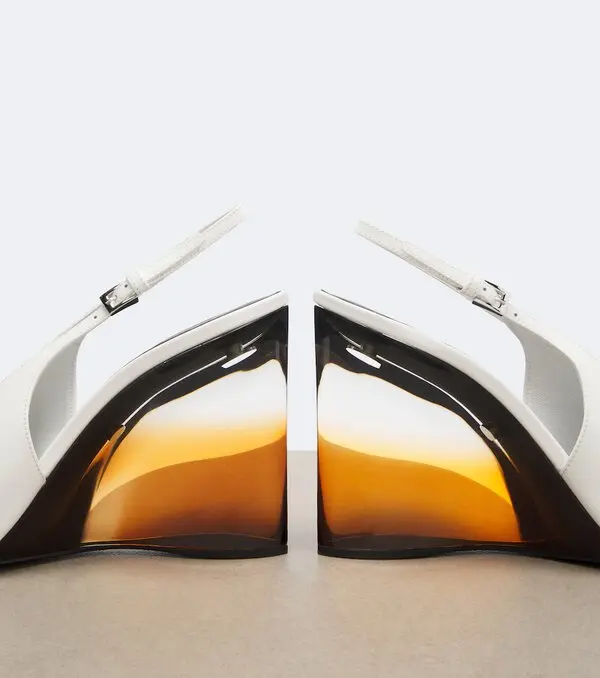 Alaïa Pointed Toe Wedge Pumps
