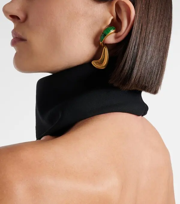 Khaite Cyclone 18kt -plated Drop Earrings