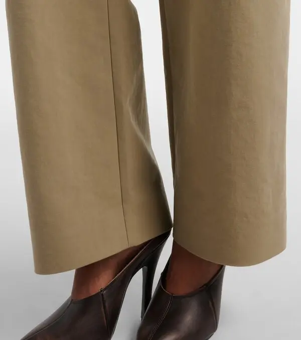 Magda Butrym Cotton Wide-leg Pants - Green