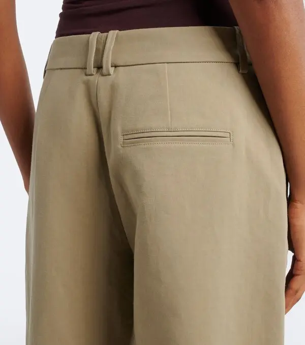 Magda Butrym Cotton Wide-leg Pants - Green