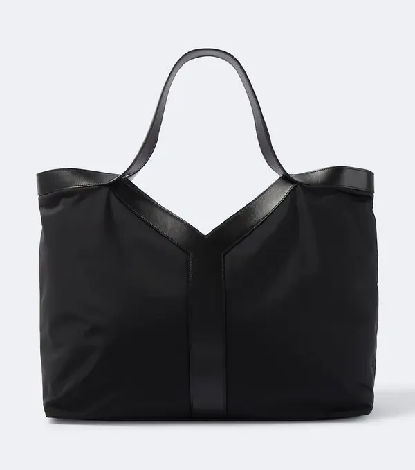 Saint Laurent Y Large Leather-trimmed Tote Bag