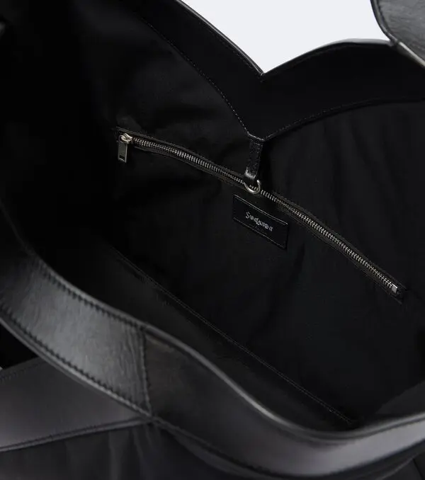 Saint Laurent Y Large Leather-trimmed Tote Bag